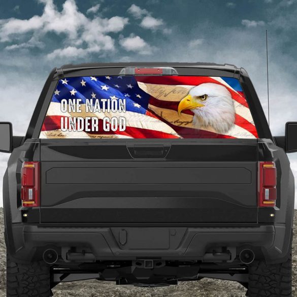 Patriotic Truck Window Decals On Memorial Holidays
