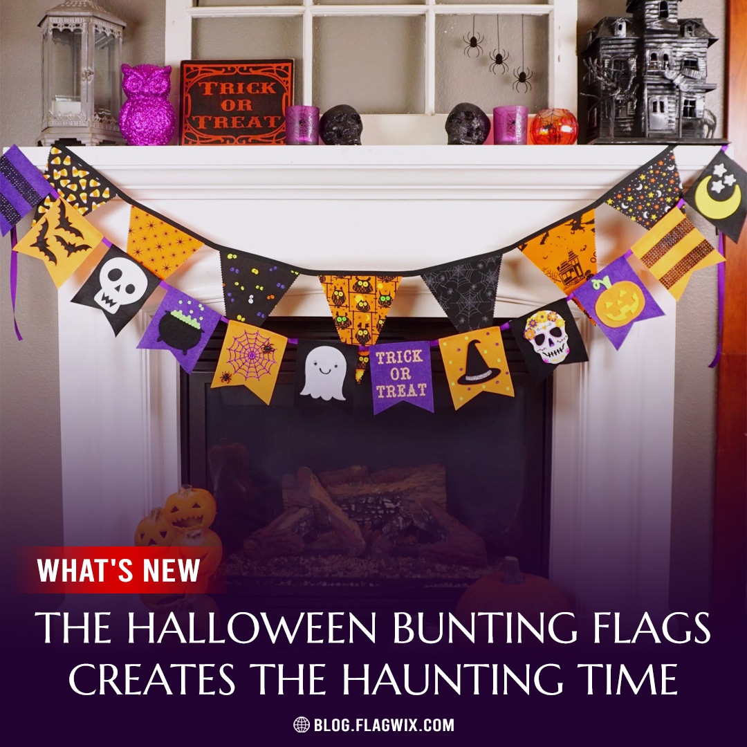 The Halloween Bunting Flags Creates The Haunting Time