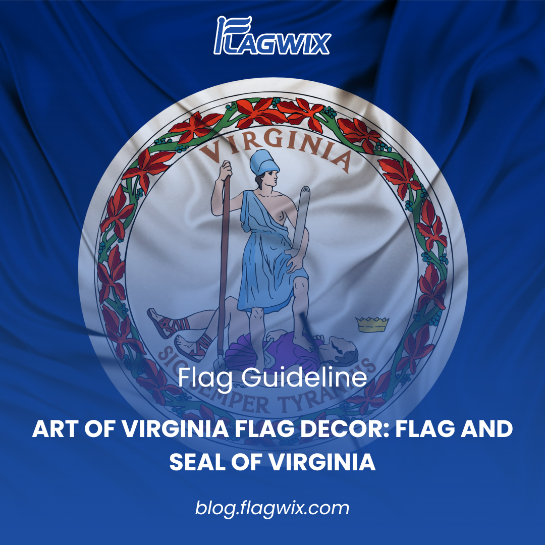 Art of Virginia Flag Decor: Flag and Seal of Virginia